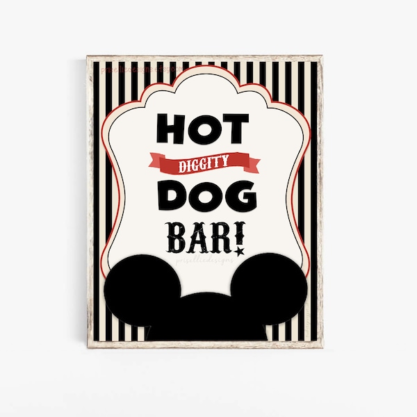 Hot Diggity Dog Bar Signs - Etsy
