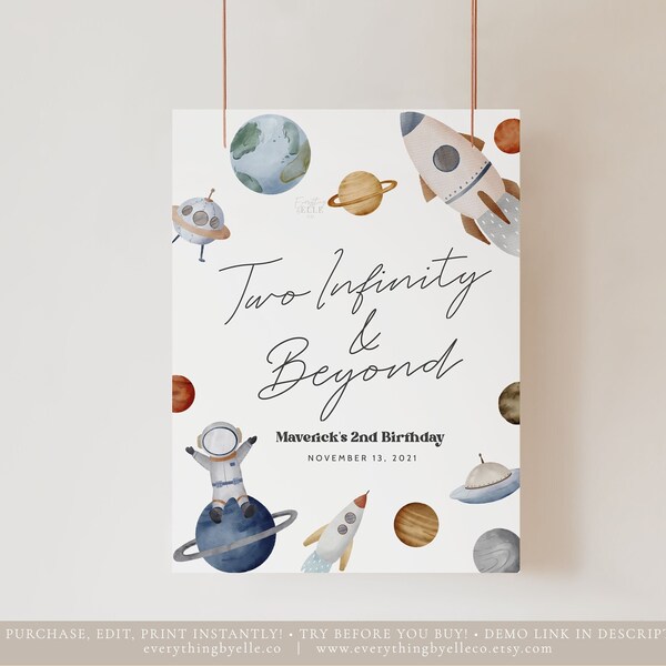 Two Infinity and Beyond Birthday - Etsy