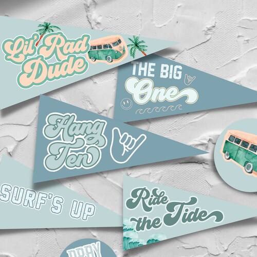 Surfs up Banner Surfing Birthday Surfsup Birthday the Big - Etsy