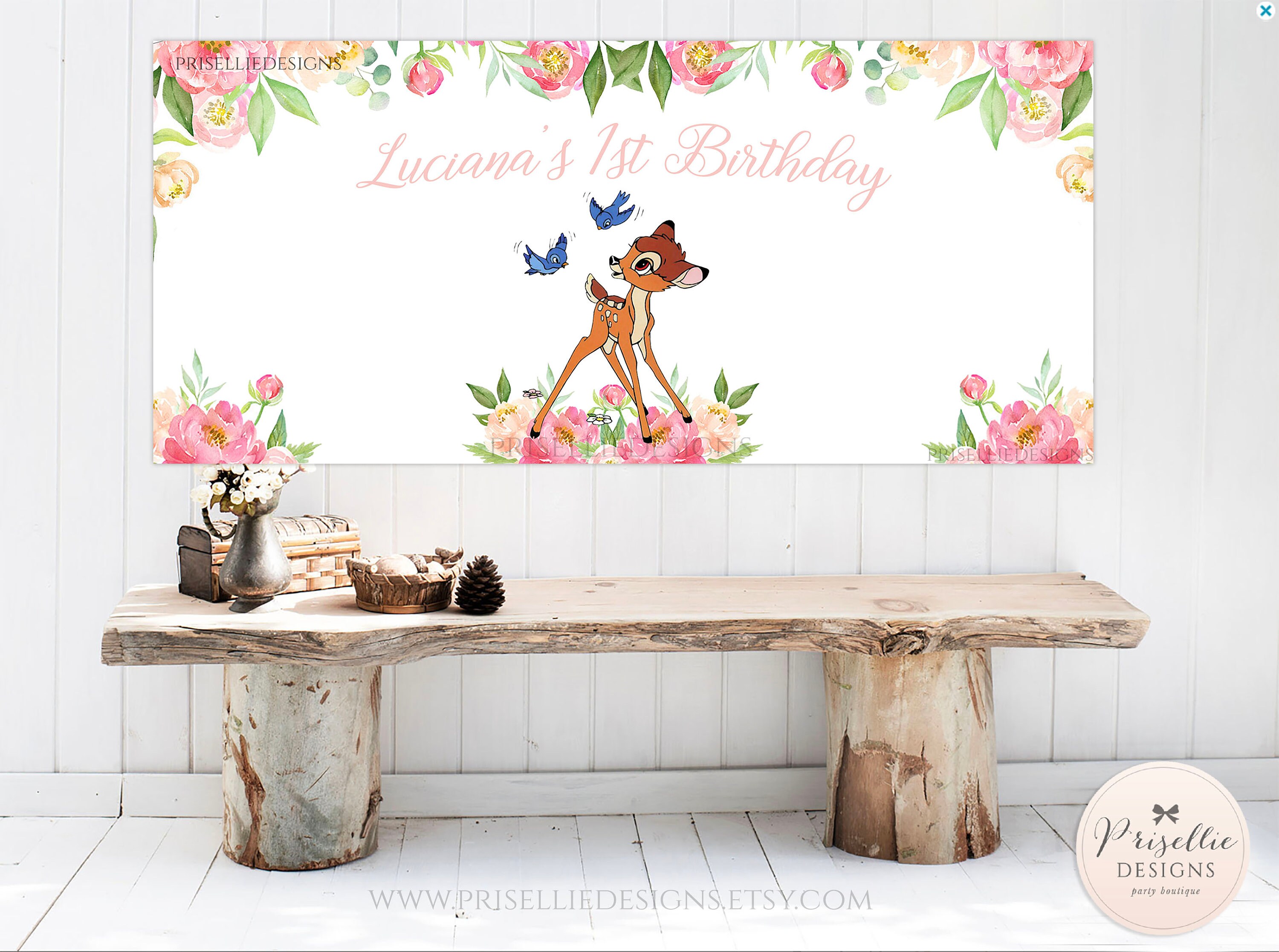 Bambi Birthday Invitation Bambi Birthday Invitation Girl - Etsy