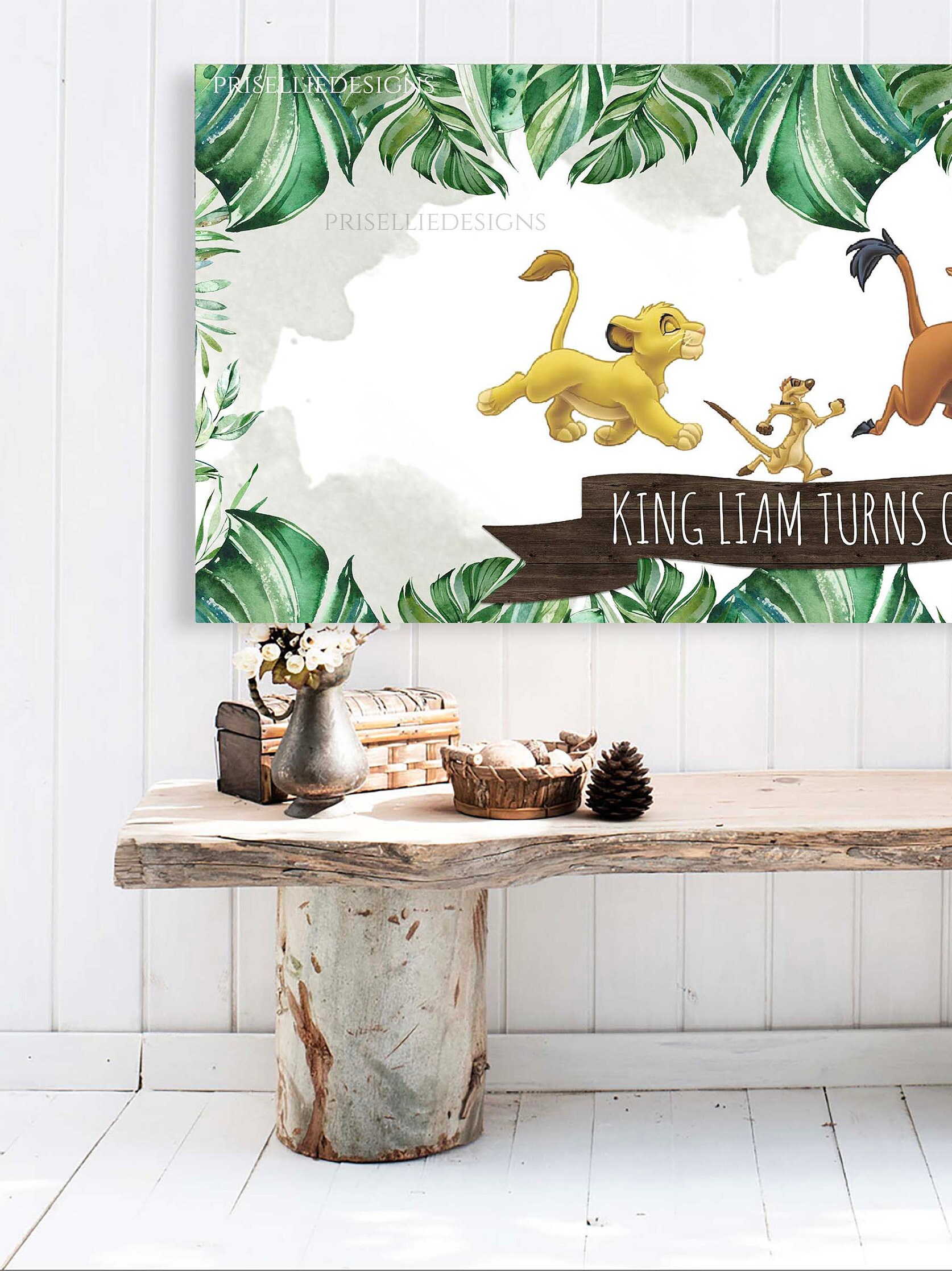 Simba Lion King Printable Banner Backdrop 60x27 | Etsy Canada