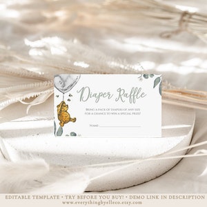 Winnie the Pooh Book Card Editable, Classic Winnie the Pooh Books for ...