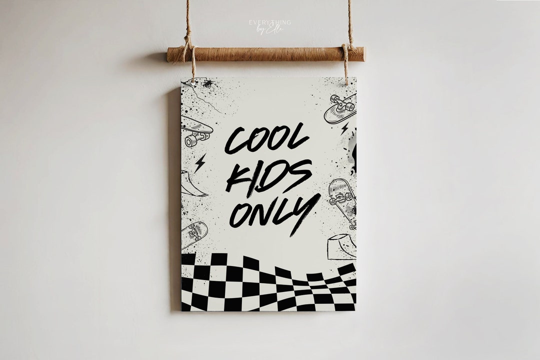 Skateboard Birthday Sign, One Rad Dude, Retro Boy 1st Birthday Cool ...