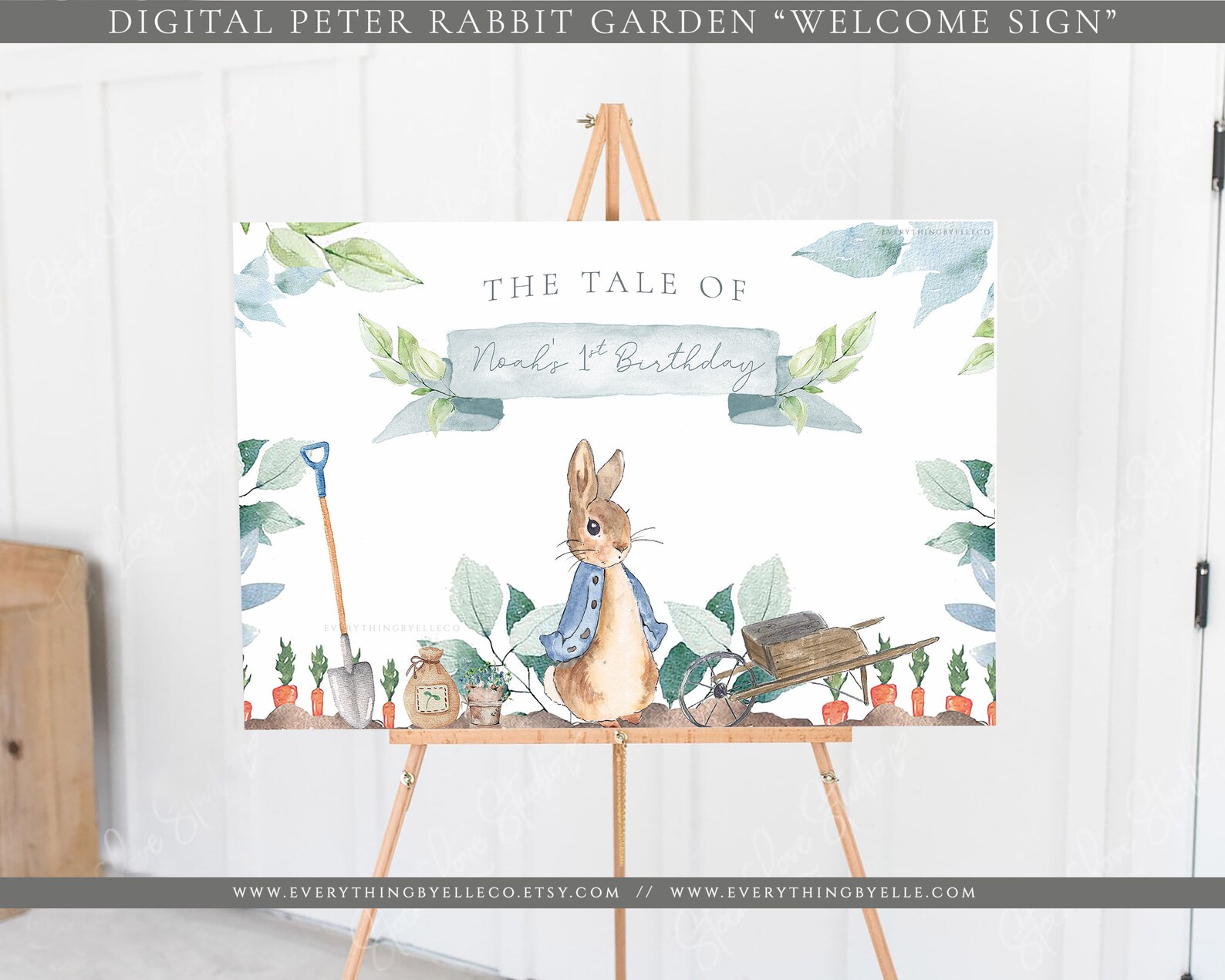 Peter Rabbit Printable Sign 18x24 Welcome Sign Peter Rabbit - Etsy ...