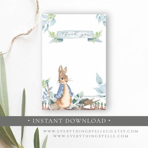 Peter Rabbit Birthday Invitation Printable, 1st Birthday Classic Peter ...
