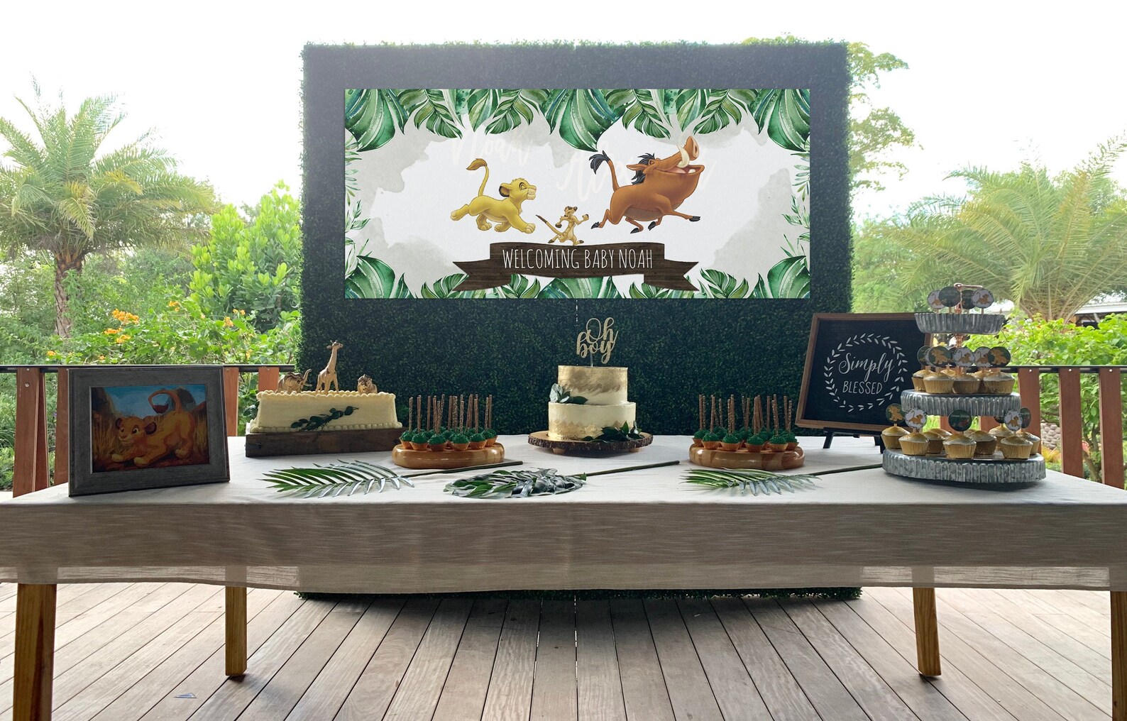 Simba Lion King Printable Banner Backdrop 60x27 - Etsy Canada