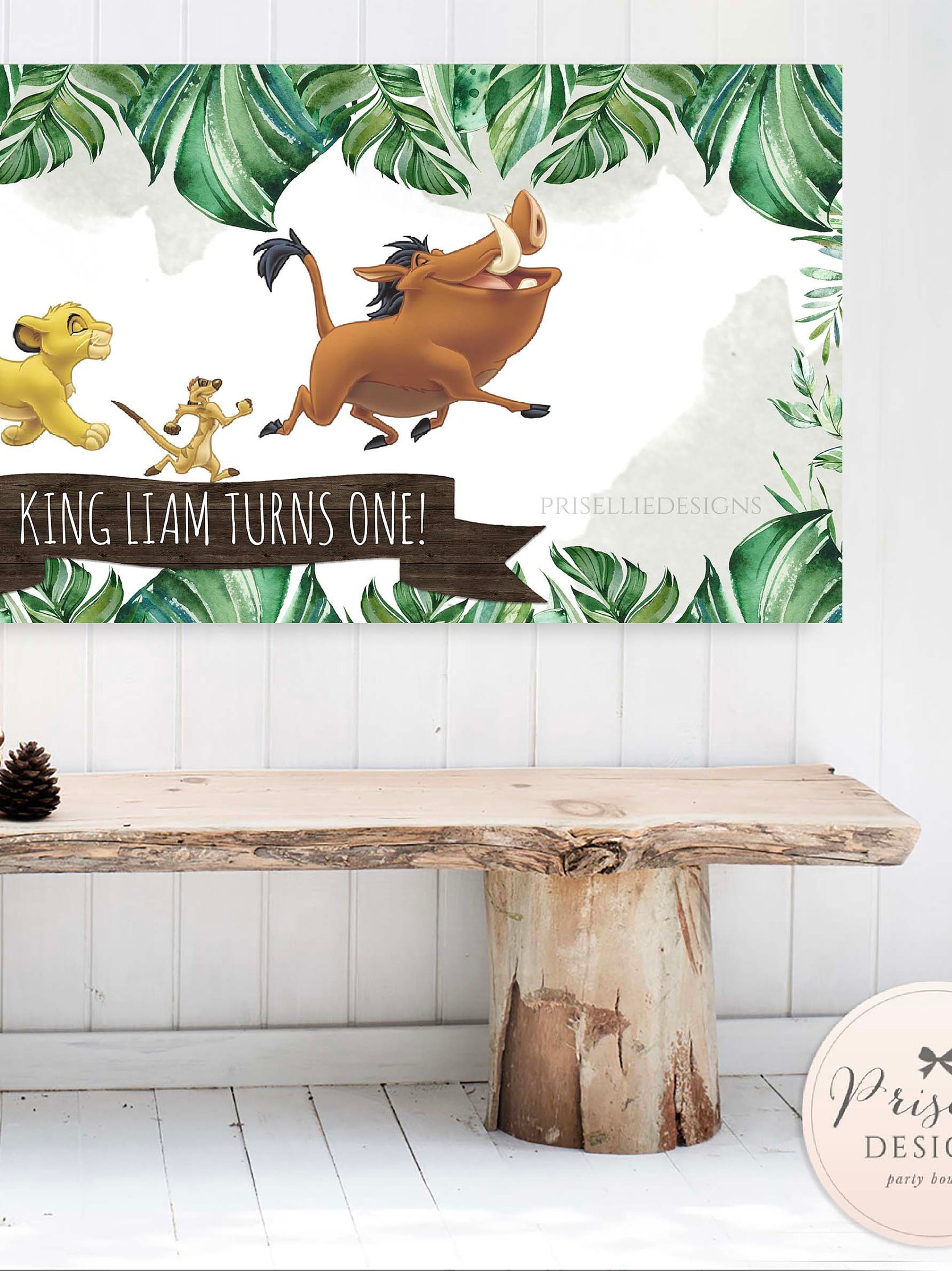 Simba Lion King Printable Banner Backdrop 60x27 | Etsy Canada