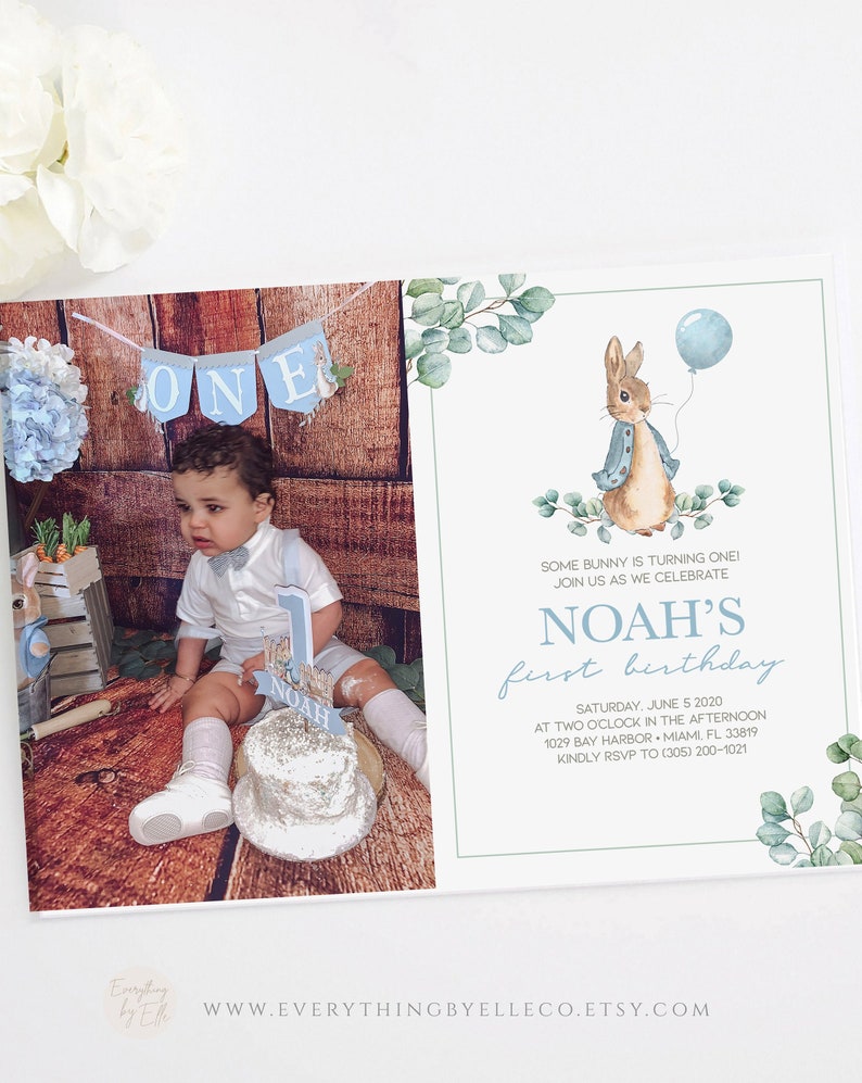 Peter Rabbit Birthday Invitation Classic Peter Rabbit Invite | Etsy