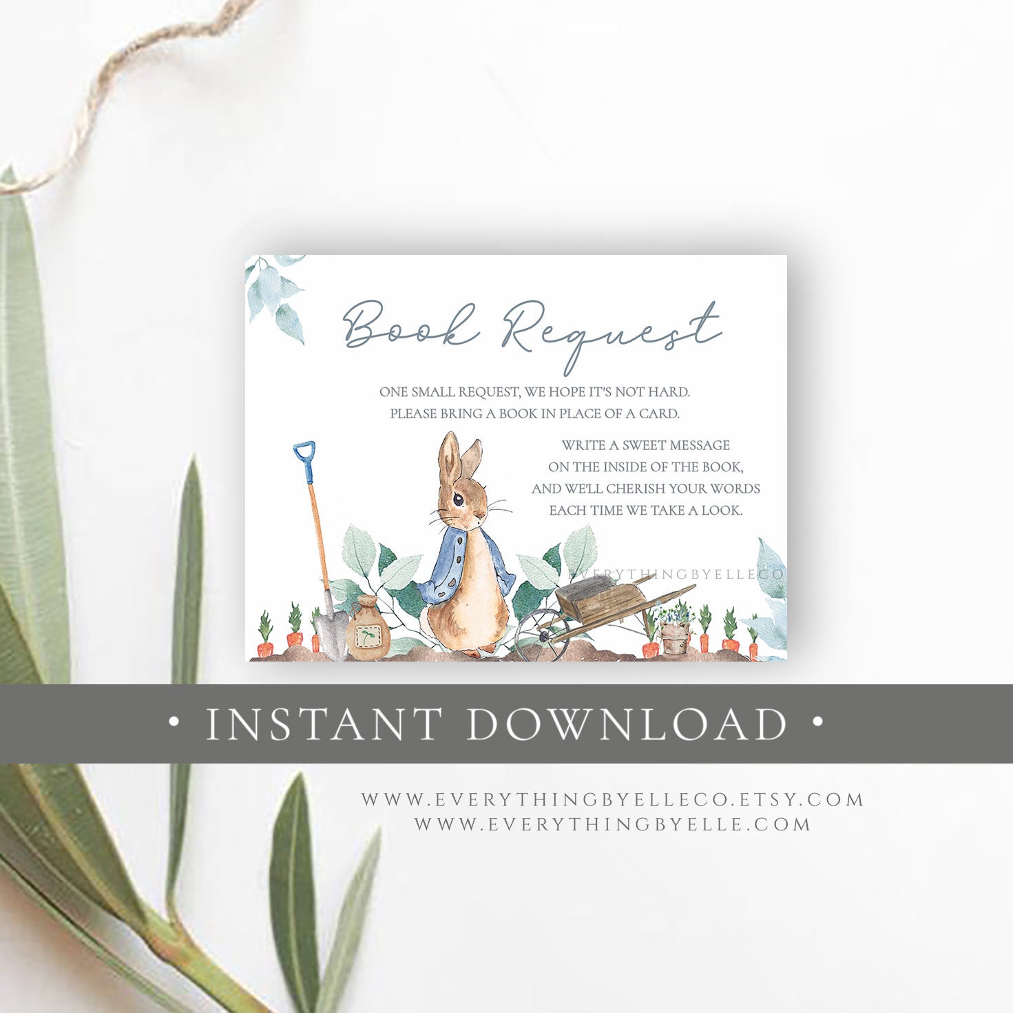 Peter Rabbit Book Cards Printable Peter Rabbit Baby Shower - Etsy