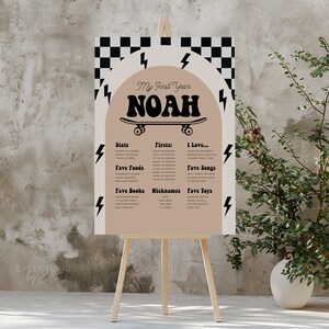 One Rad Dude Birthday Gable Box Label Editable, Boy 1st Birthday, Retro ...