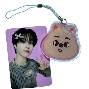 STRAY KIDS Skzoo Face Keychain Phone Light Stick Face Charm Kawaii Deco ...
