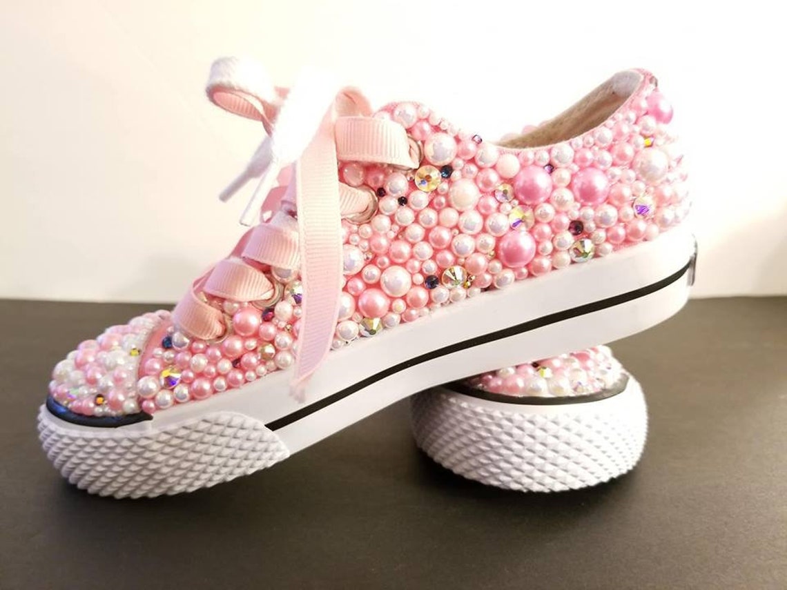 Pretty N Pink Custom Pearl Shoes - Etsy