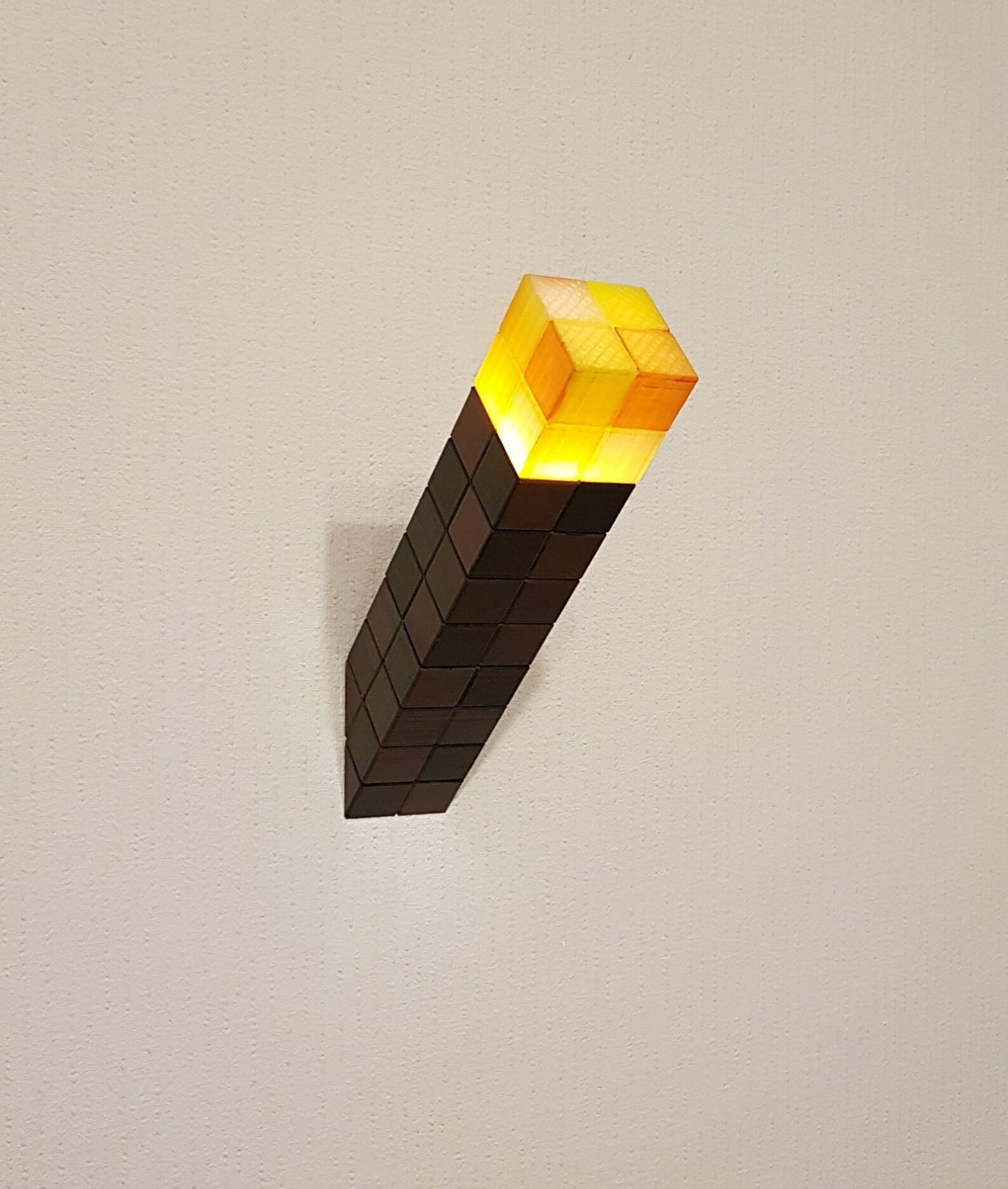 Minecraft Torch Nightlight Lamp Minecraft birthday | Etsy