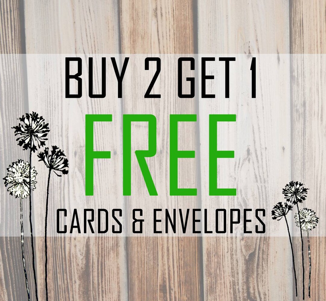 Buy 2 Get 1 Free Cards Your Choice of Cards - Etsy