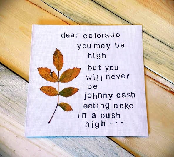 Johnny Cash Eating Cake in the Bush High Colorado Card - Etsy
