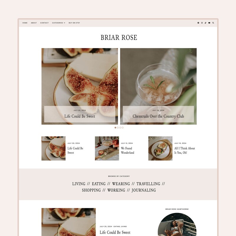 Blogger Template - Etsy