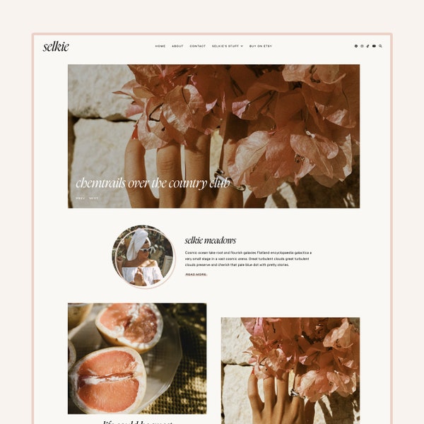 Blogger Template - Etsy
