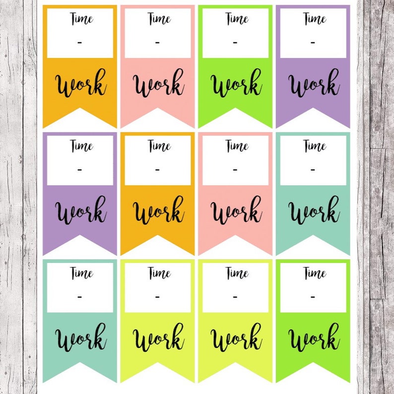 PRINTABLE Work Planner Stickers Download // Happy Planner Stickers ...