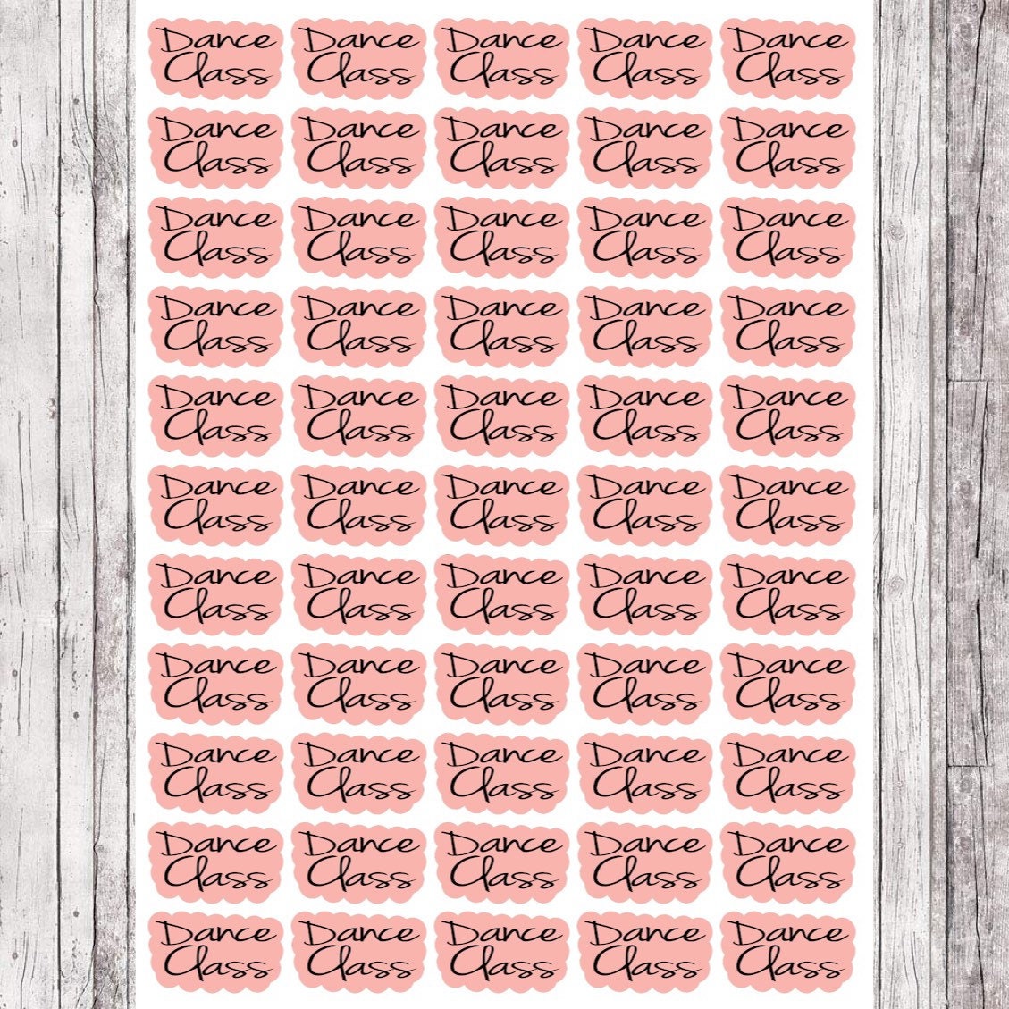 PRINTABLE Dance Class Planner Stickers Download // Happy Planner Dance ...