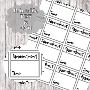 PRINTABLE Appointment Planner Stickers Download // Appointment Stickers ...