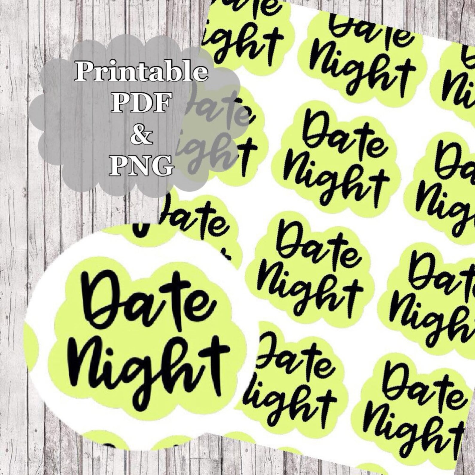 PRINTABLE Date Night Stickers Download // Date Night Planner Stickers ...