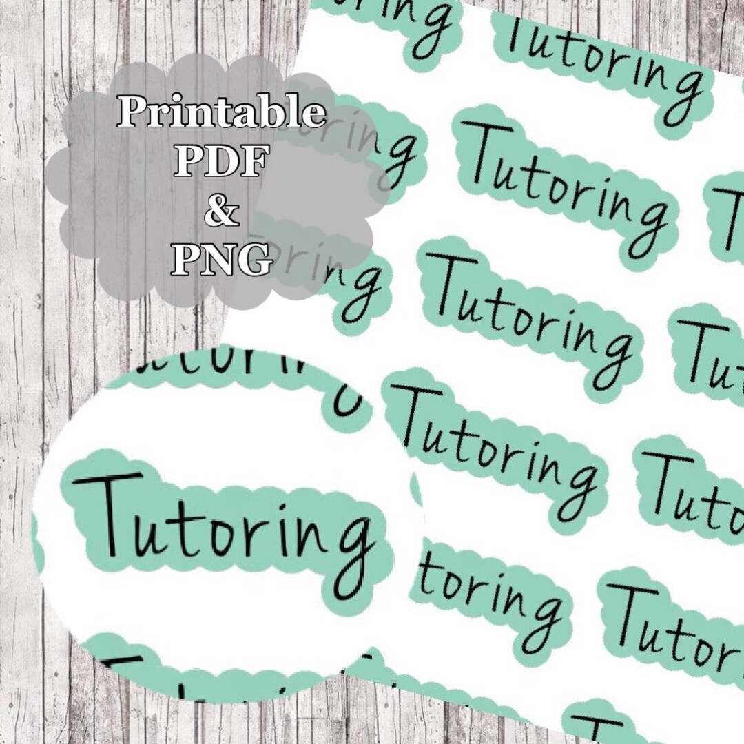 PRINTABLE Tutoring Planner Stickers Download // Happy Planner Tutoring ...