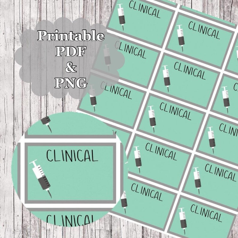 PRINTABLE Clinical Healthcare Planner Stickers Download // Nursing ...