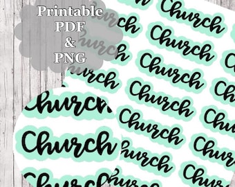 Church Planner Stickers Religious Stickers Erin Condren Life Planner ...