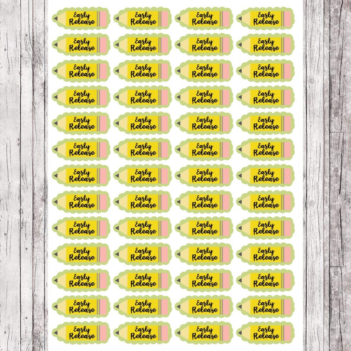 PRINTABLE Early Release Planner Stickers Download // Early Dismissal ...
