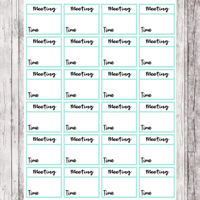 PRINTABLE Meeting Planner Stickers Download // Meeting Stickers ...