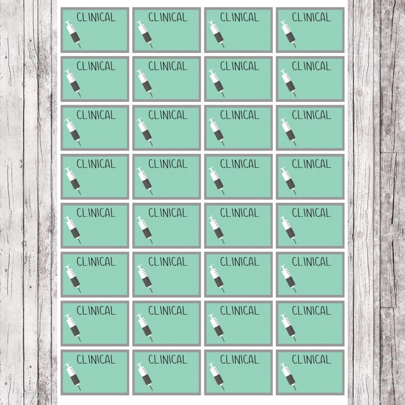 PRINTABLE Clinical Healthcare Planner Stickers Download // Nursing ...