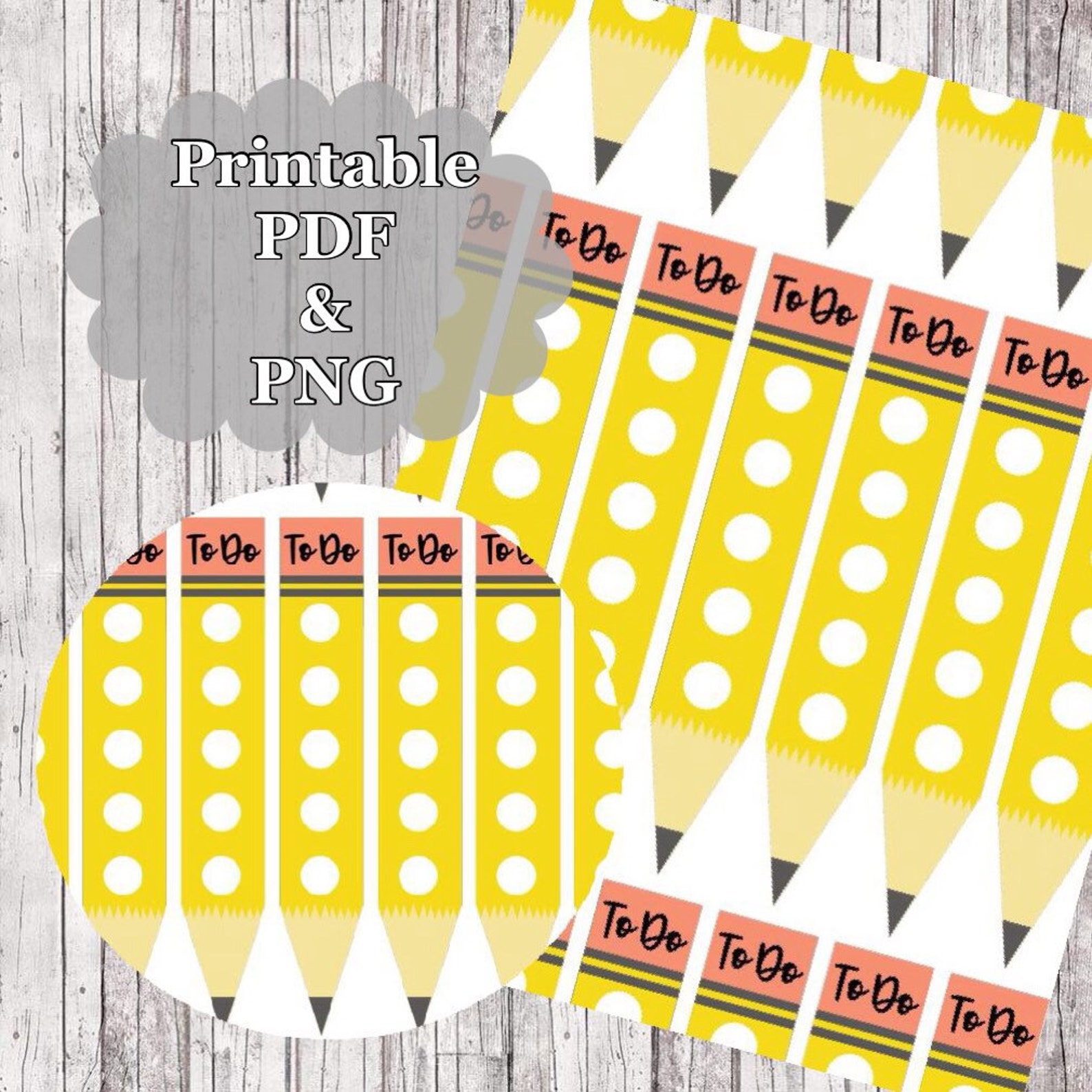 PRINTABLE Pencil to Do Checklist Planner Sticker Download // Happy ...