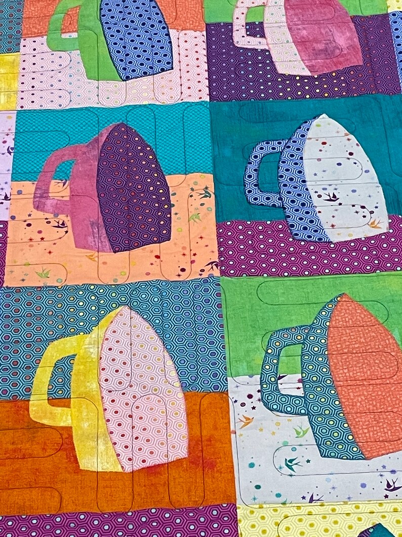 The Irony Quilt, Wall Hanging, Edwin Quilt, Sewing Blanket, Sewing Wall ...