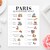 Paris Scavenger Hunt Printable Paris Party Game Paris Birthday Party ...