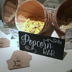 Popcorn Bar Sign Printable | 5 Digital Download Food Signs | Kettle ...