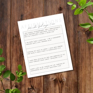 Who God Says I Am Scripture Affirmations Christian Trendy Minimal ...
