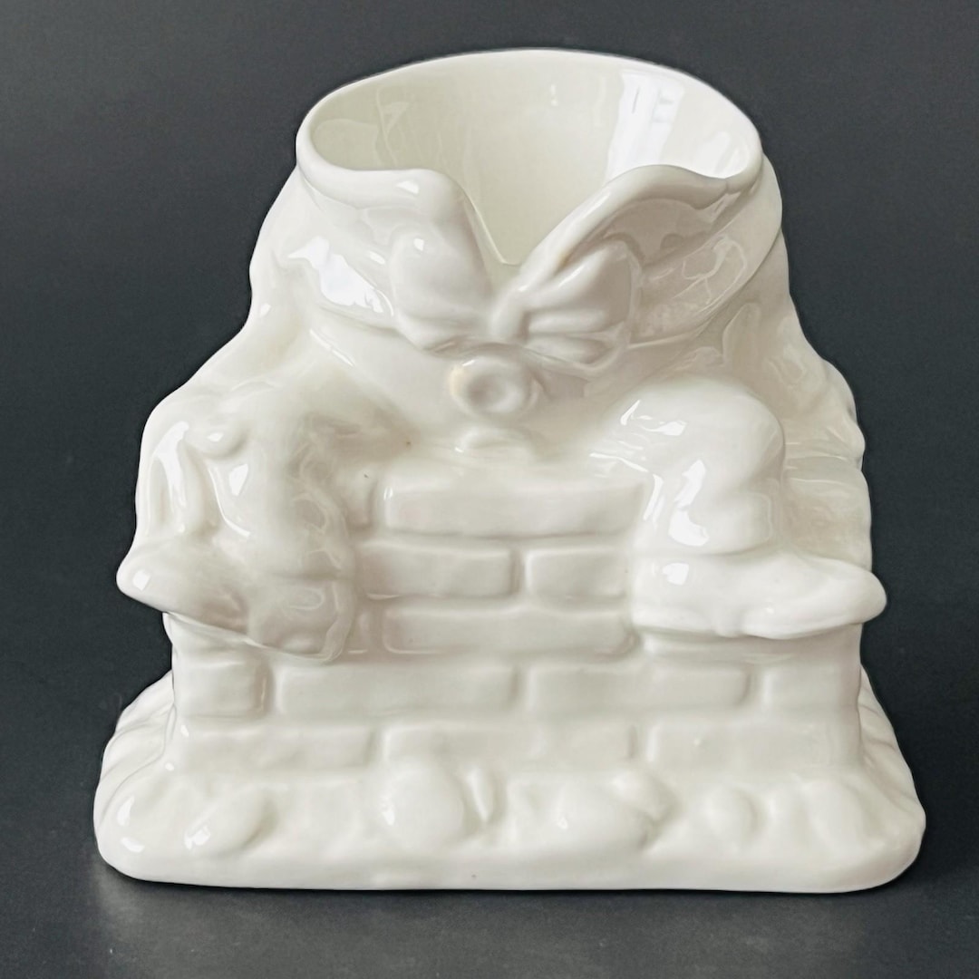 Tony Wood Studio Humpty Dumpty Weißer Eierbecher 3,5 "Vintage England ...