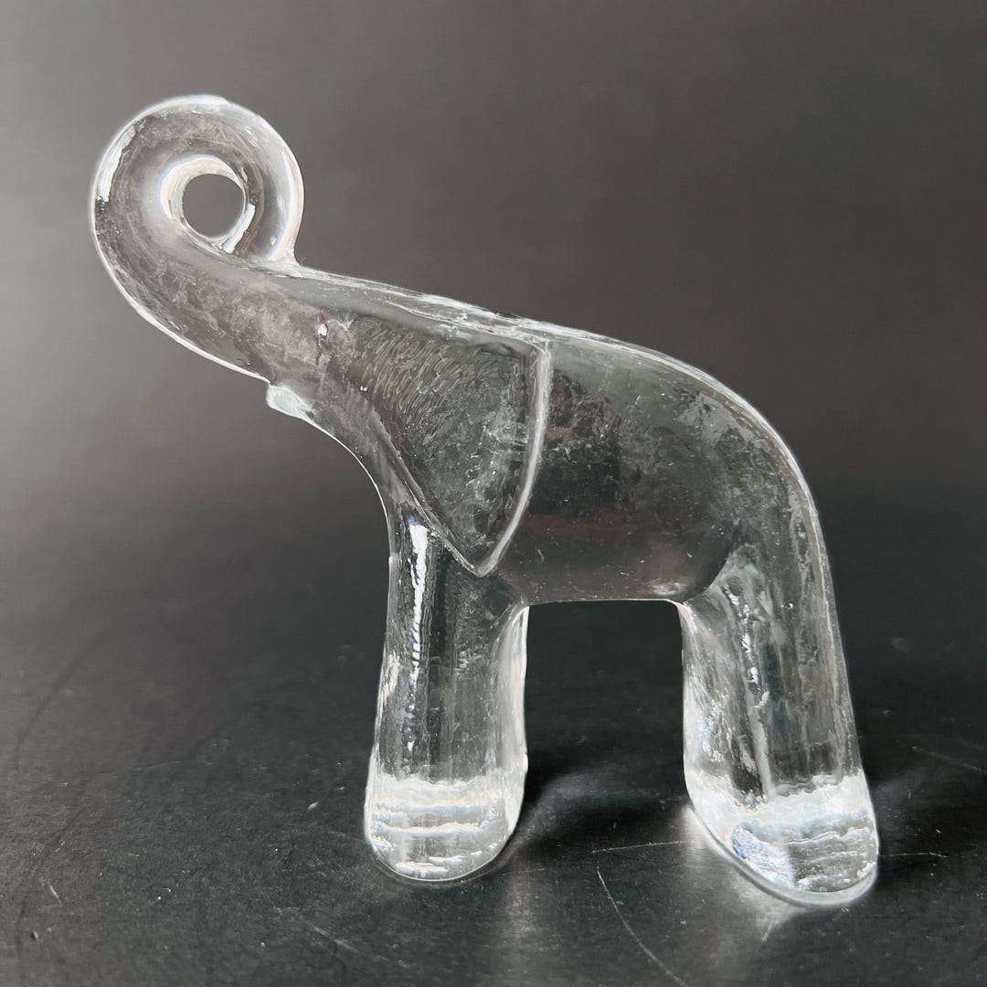 Kosta Boda Bertil Vallien Boda Zoo Series Elephant Glass Figurine ...