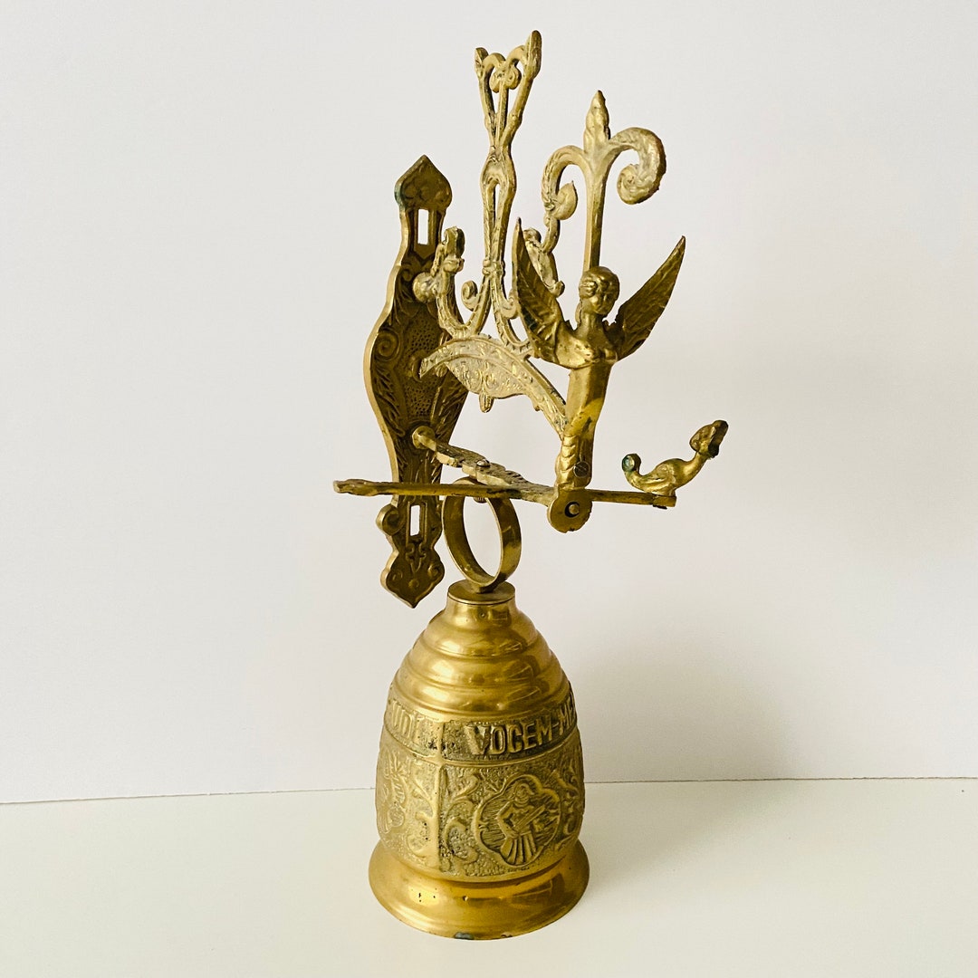 Vintage Cast Brass Monastery Church Bell Vocem Meam A Ovime Tangent ...