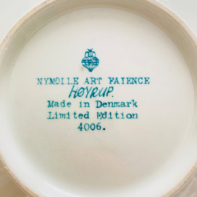 Nymolle Art Faience Heyrup Denmark 4.75" Harbour Scape Plate Limited ...