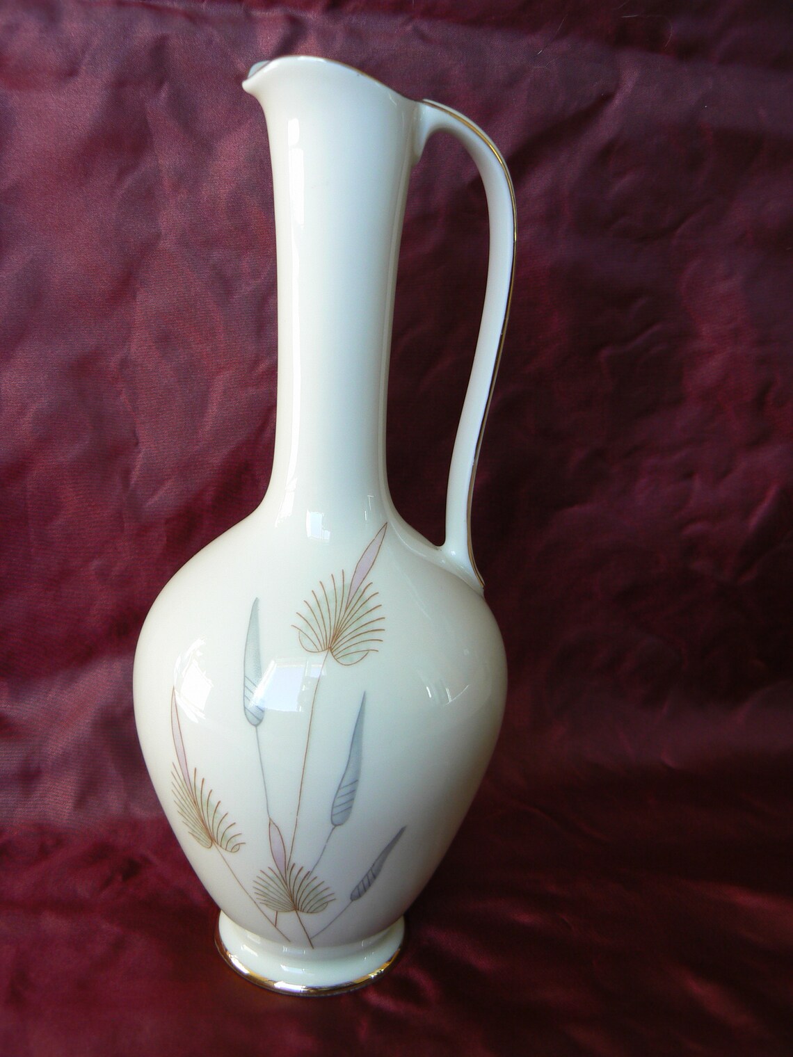 Eschenbach Bavaria Porcelain Vase Gold Trim 9.5 Germany - Etsy