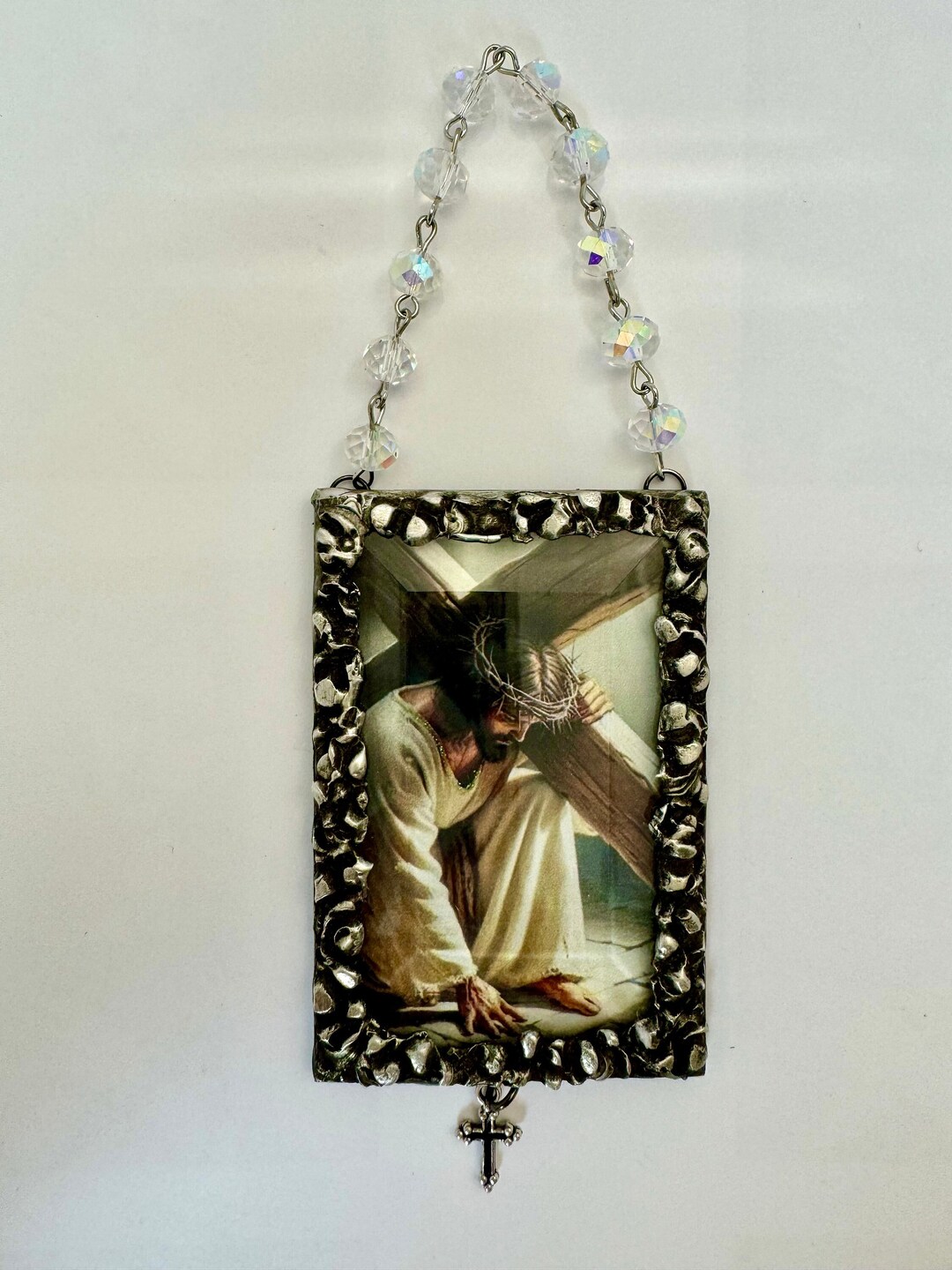 Jesus Ornament, Jesus Carrying Cross, Religious Icon, Religious Gift ...