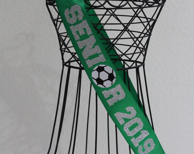 SOCCER Sash Senior Sash Soccer Players Cheerleading Sash - Etsy