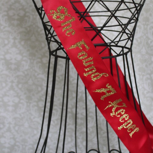 She Found A Keeper Bridal Shower Bachelorette Party Sash - Etsy
