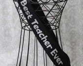 Best Teacher Ever Sash - Etsy