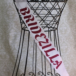 bridezilla sash