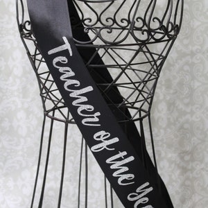 Teacher of the Year Sash - Etsy