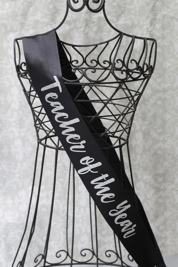 Teacher of the Year sash | Etsy
