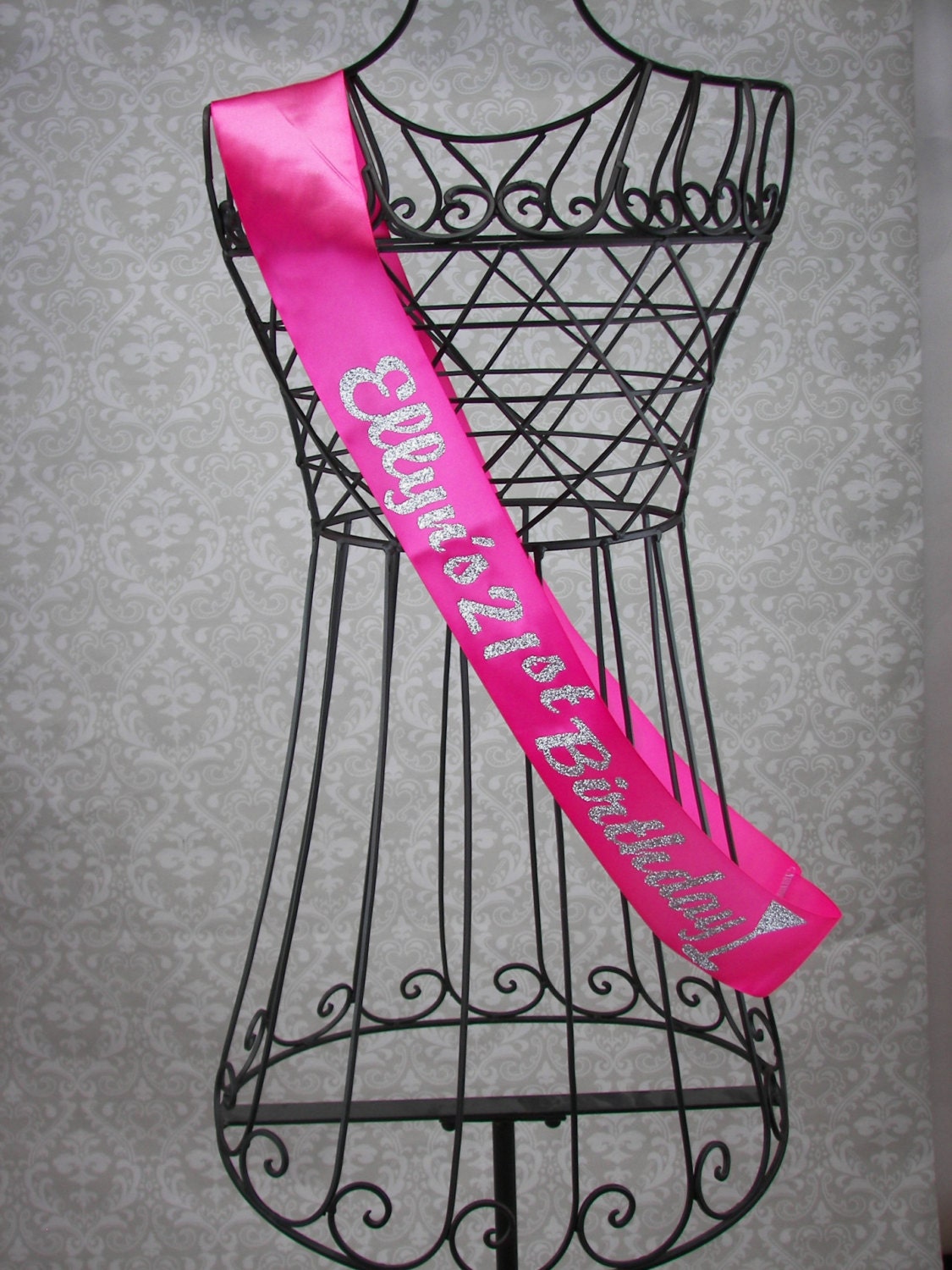 Semi-cursive Personalized 21st Birthday Sash - Etsy