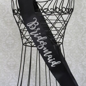 Freestyle Cursive Bridesmaid Sash - Etsy